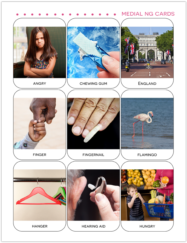 Printable Speech Therapy Flashcards for Kids & Adults - NG Sound ...