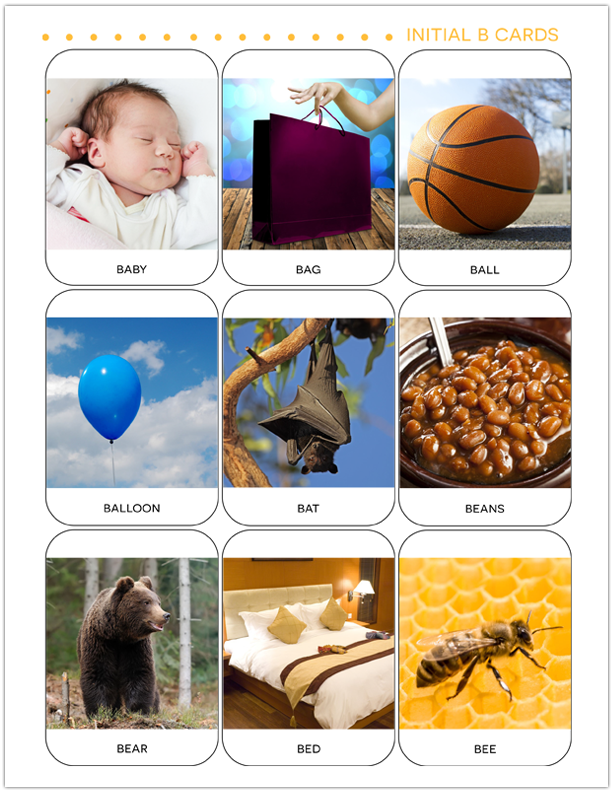 Printable Speech Therapy Flashcards for Kids & Adults - B Sound ...