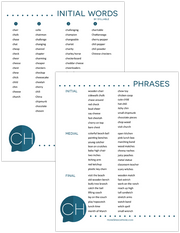 Printable Speech Therapy Flashcards for Kids & Adults - CH Sound ...