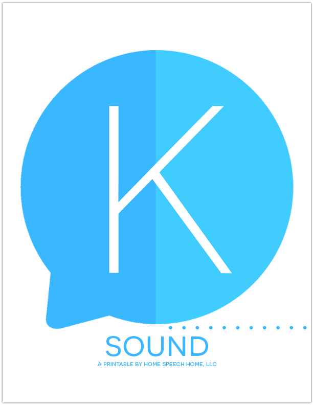 Printable Speech Therapy Flashcards for Kids & Adults - K Sound ...