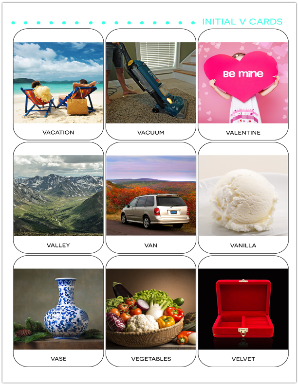 Printable Speech Therapy Flashcards for Kids & Adults - V Sound ...