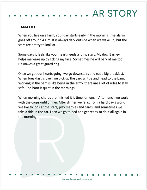 Printable Speech Therapy Flashcards for Kids & Adults|Vocalic R Sound ...