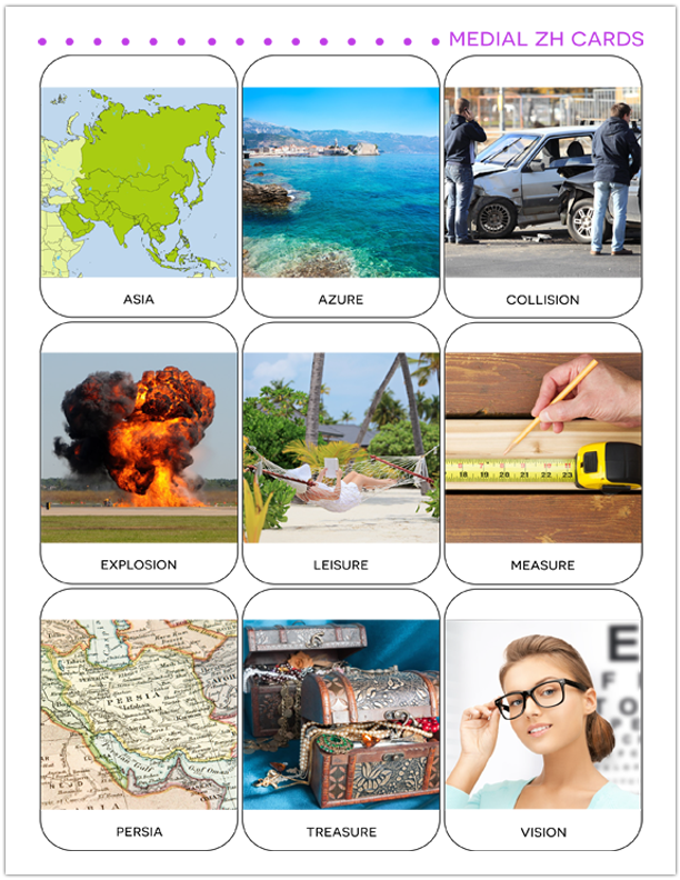 Printable Speech Therapy Flashcards for Kids & Adults - ZH Sound ...